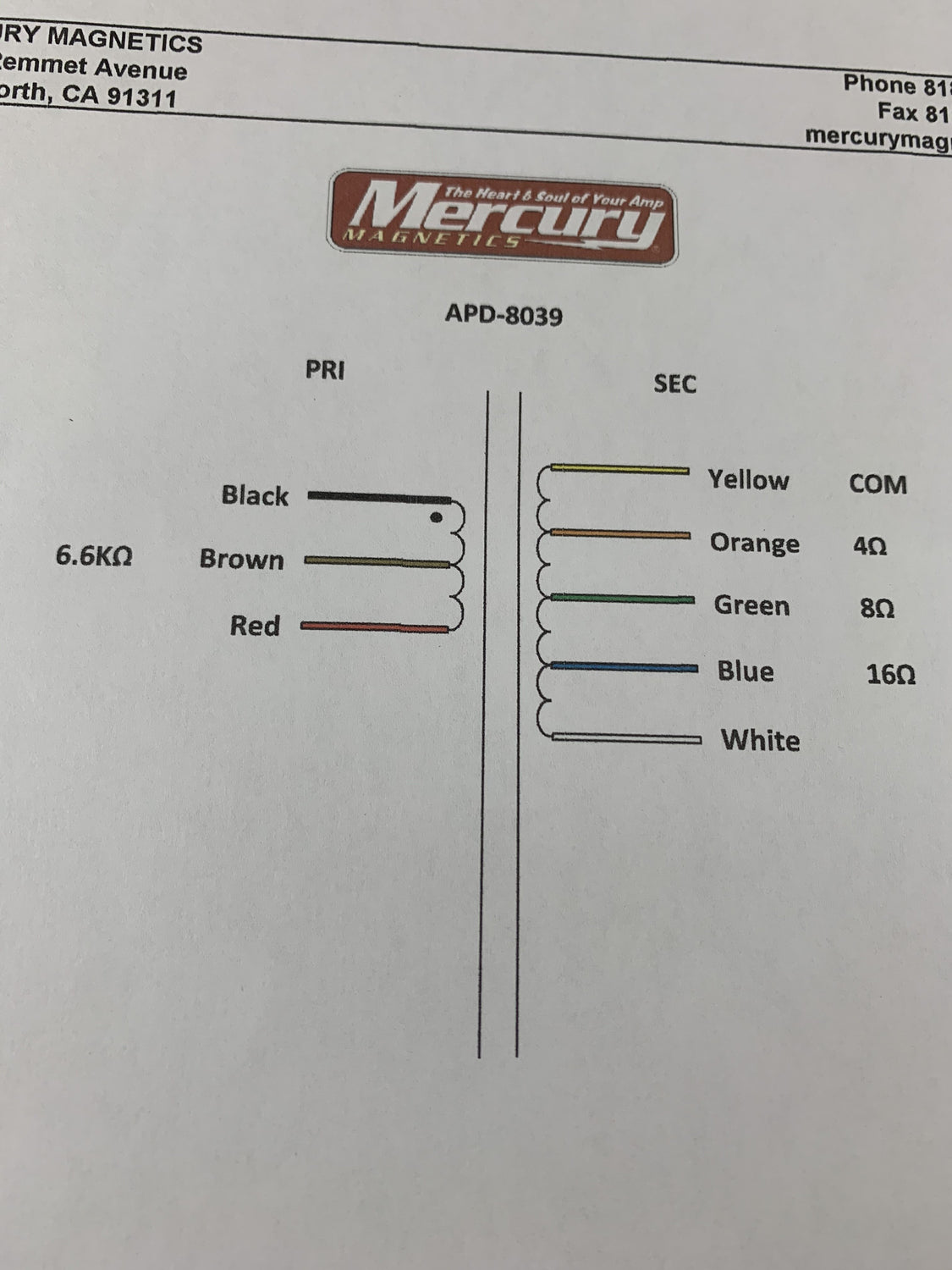 Marshall JTM45 Style 45W Output Transformer 4/8/16 Ohm - APD-8039M by ...
